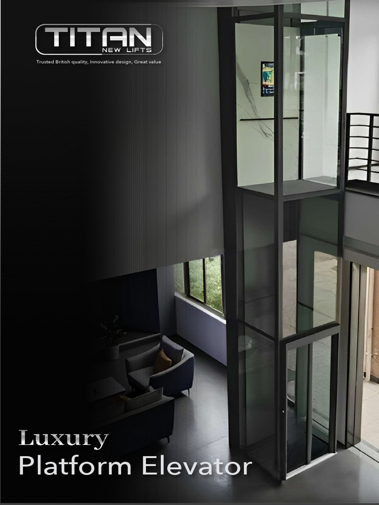 Titan Platform Lift - Brochure Vertical FA Compressed | PDF | Elevator | Touchscreen