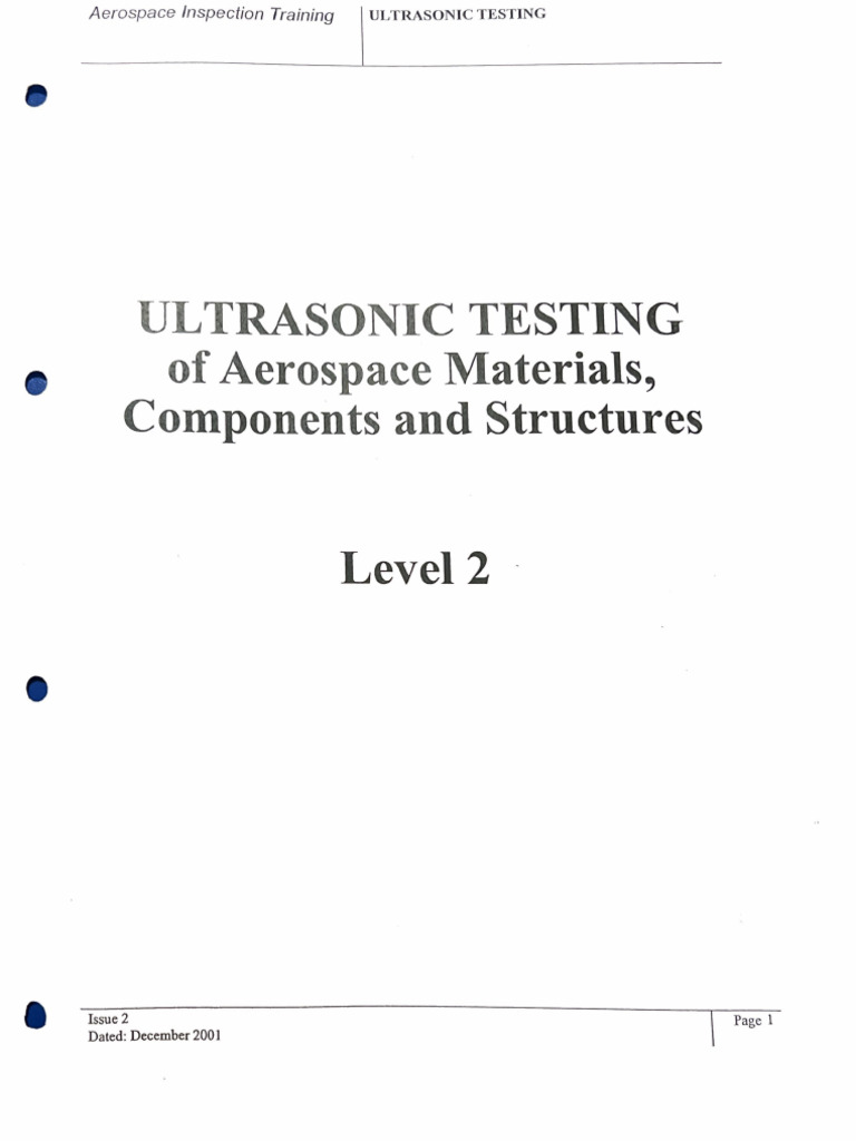 Book - Ultrasonic Testing of Aerospace Materials, Components and ...