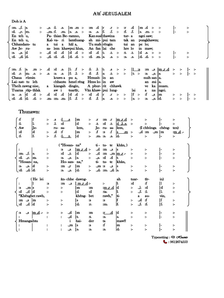 Aw Jerusalem PDF | PDF