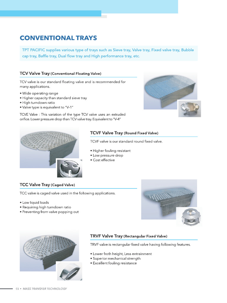 1-1. Conventional Trays | PDF
