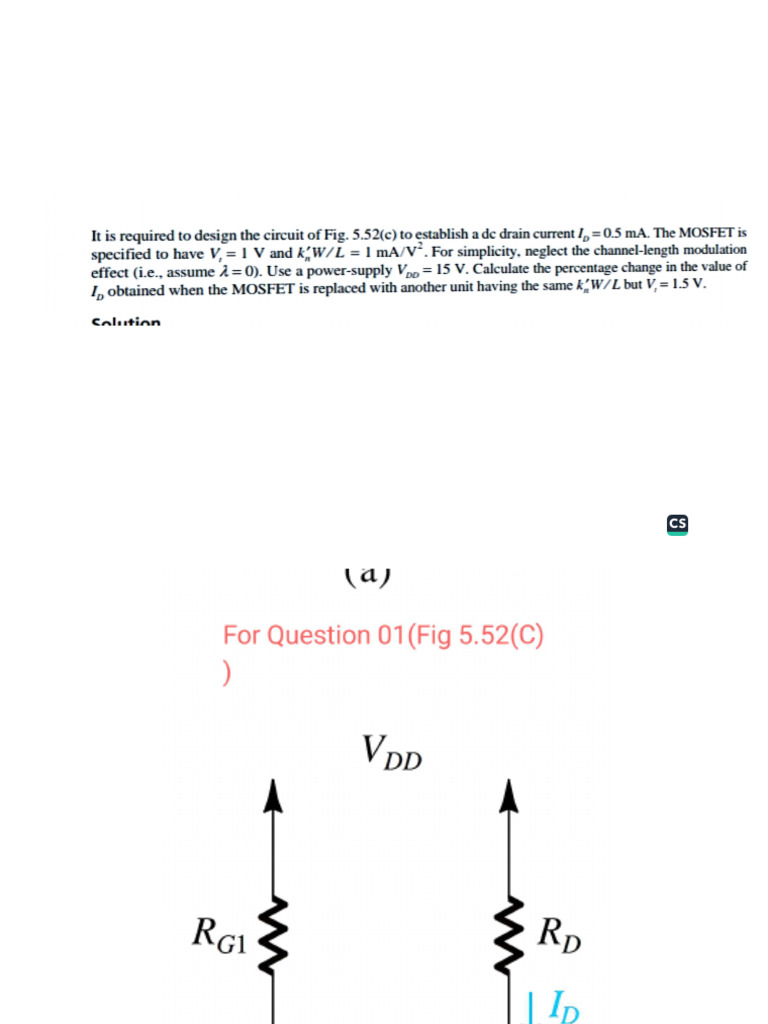 Mosfet Question | PDF