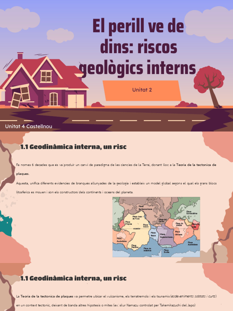 U2. El Perill Ve de Dins - Riscos Geològics Interns | PDF