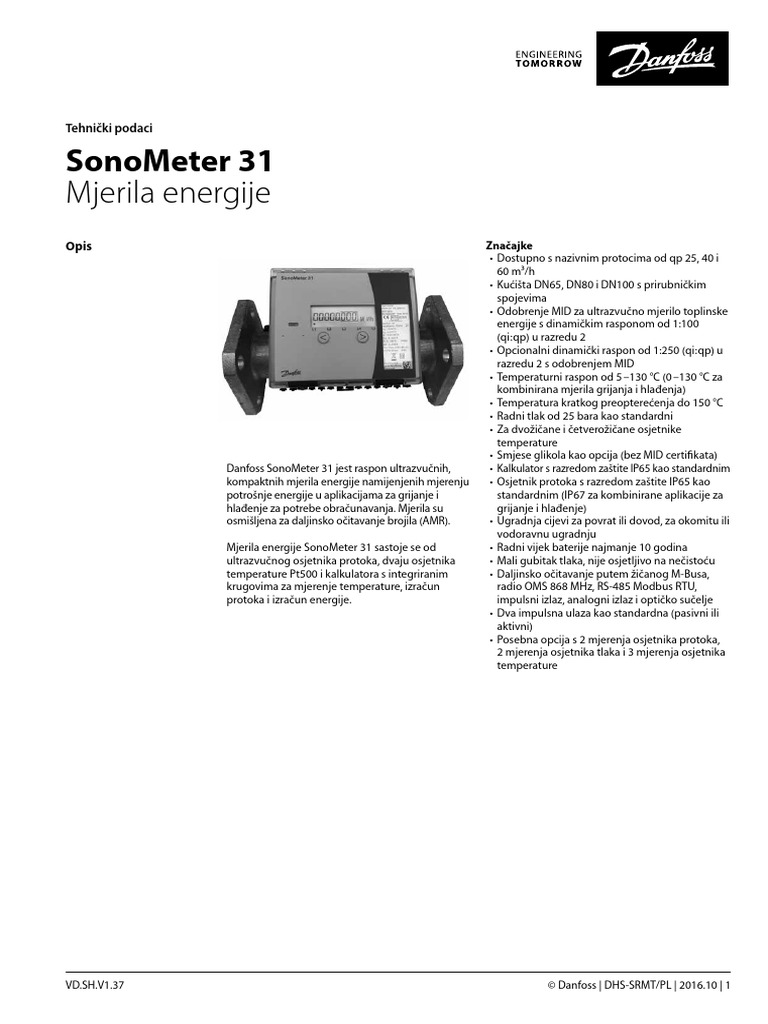 Sonometer-31 Tehnicki Podaci Lores HR | PDF