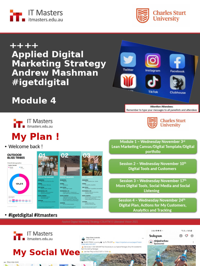 CSU ITM Applied Digital Marketing Strategy Module 4 Deck Final(1) | PDF | Digital Marketing ...