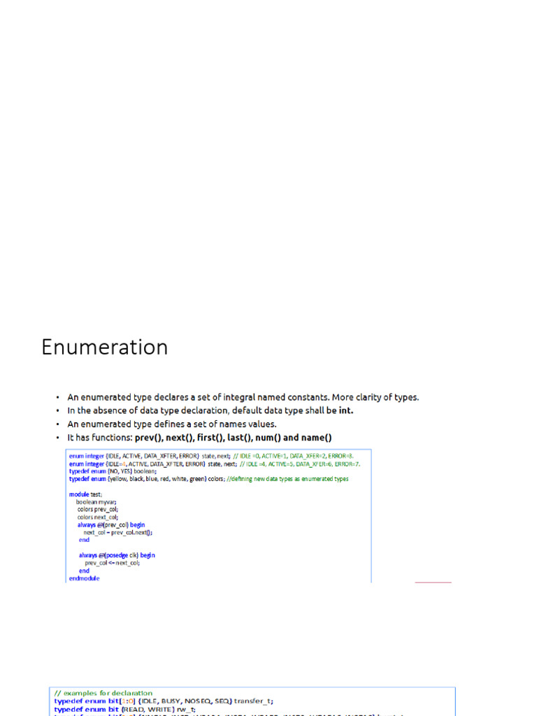 Enum, Struct, Typedef | PDF