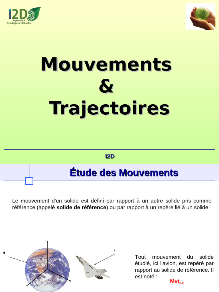 Mouvements et Trajectoires des Solides | PDF | Mouvement de rotation ...