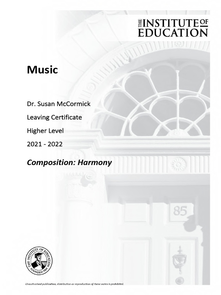 Harmony Composition Guide for Music Students | PDF | Chord (Music ...