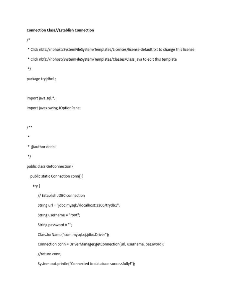 JDBC Chapter 4 Lab (All in One) | PDF | Computer Data | Computer Programming