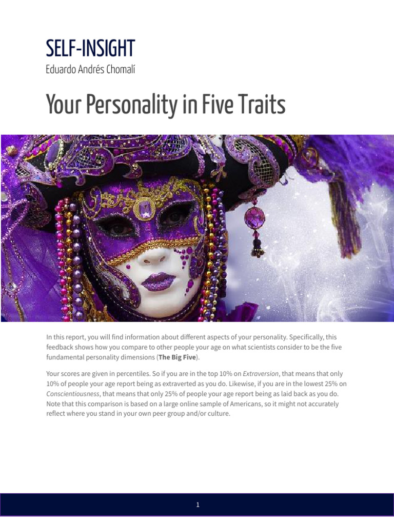 Personality Feedback v3 | PDF | Negotiation | Creativity