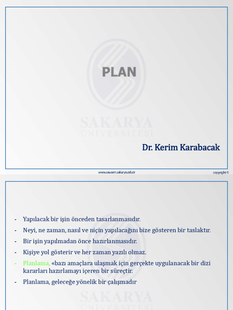 Ders Plan Nedir | PDF