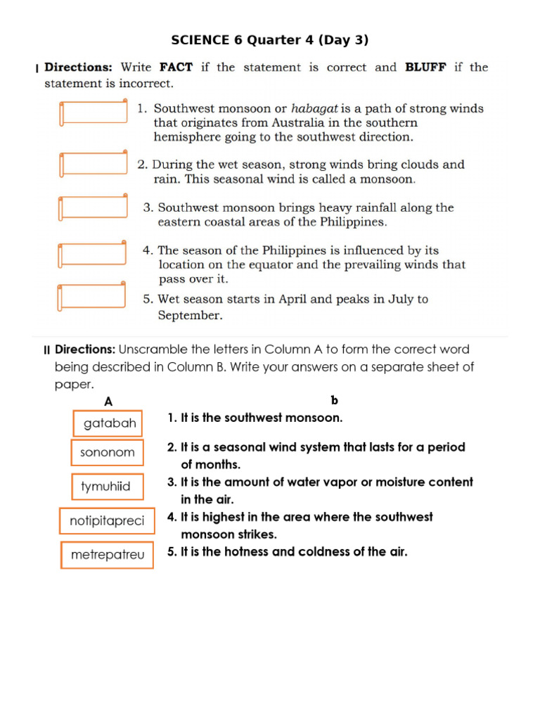 SCIENCE 6 Quarter 4 fINAL | PDF
