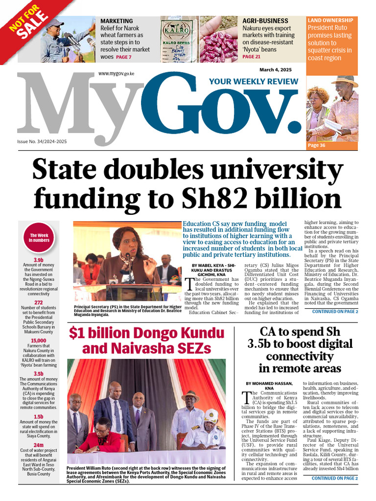 MyGov March 4, 2025 & Agenda Kenya | PDF | Cost Of Living | Electric ...