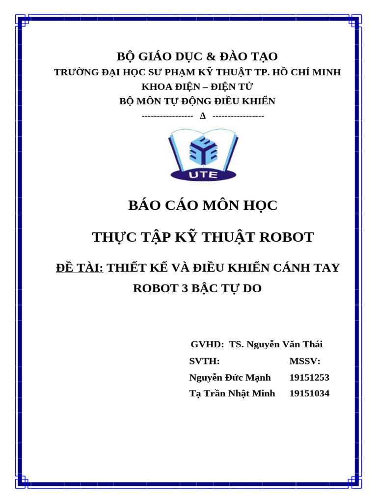 3 DOF Robot Arm | PDF