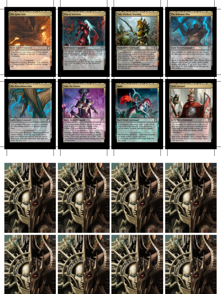 Tactics Deck Deck R1.0 DUPLEX A4 Poker | PDF