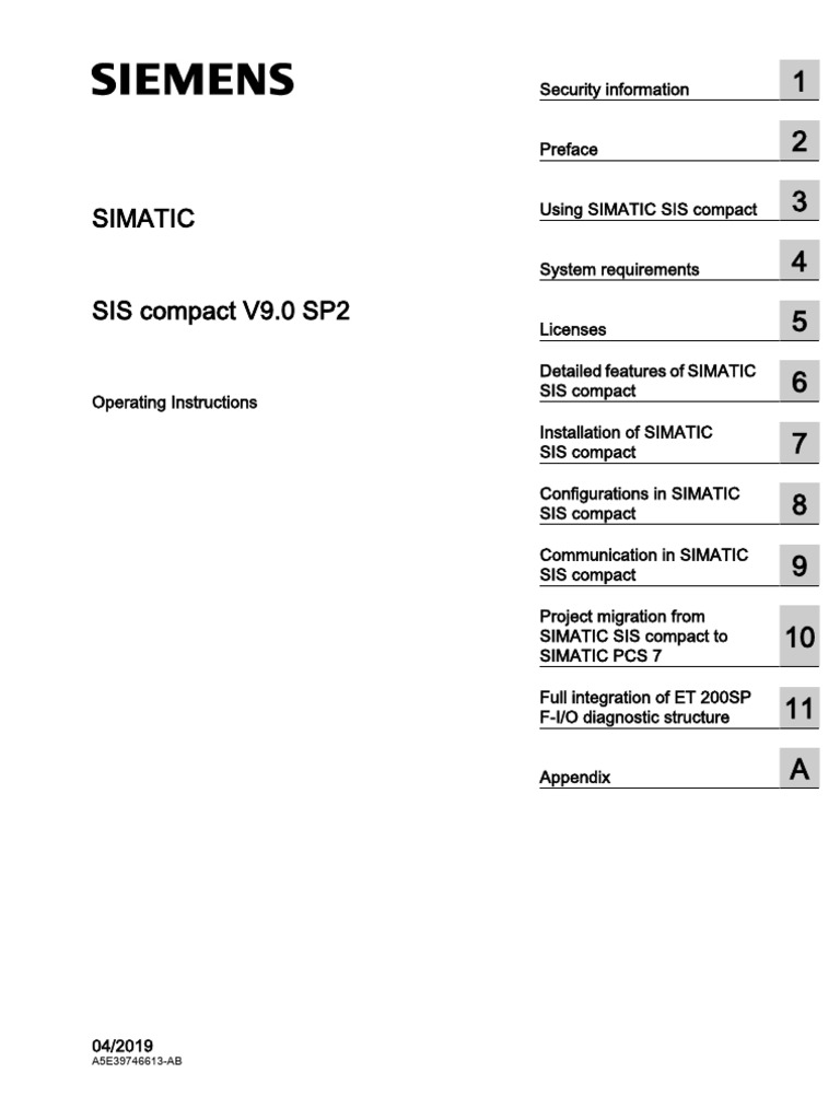 SIMATIC SIS Compact Manual en-US en-US | PDF | Operating System ...