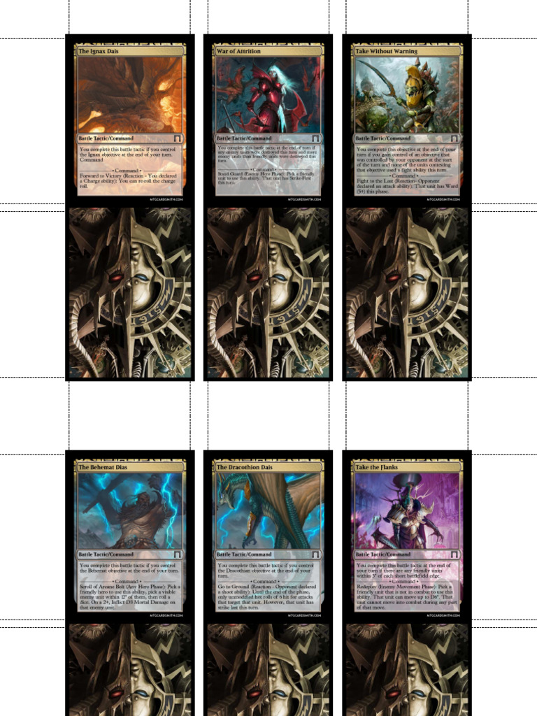 Tactics Deck Deck R1.0 FOLD Letter Poker | PDF