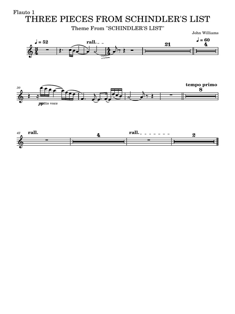 Schiendler List-Flauto 1 | PDF