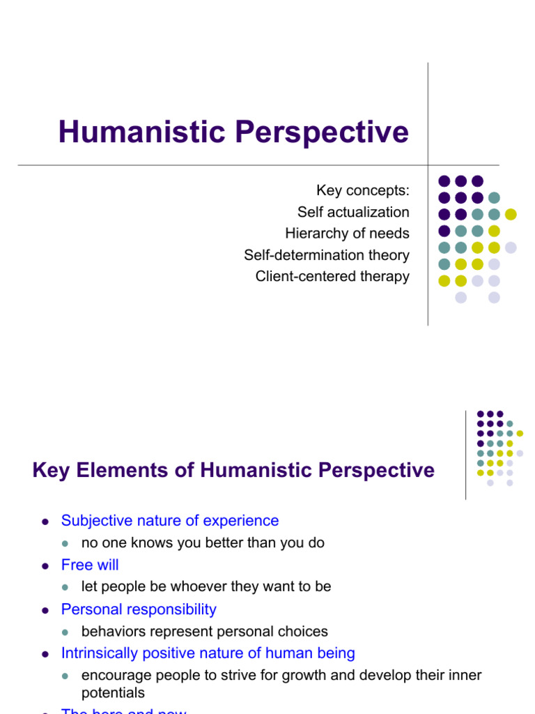 Understanding Humanistic Psychology Concepts | PDF | Self Actualization ...