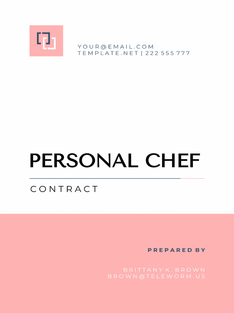 Personal Chef Contract Template | PDF
