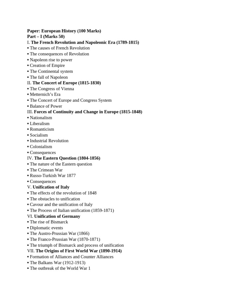 European History Exam Guide 2024 | PDF | Cold War | Europe