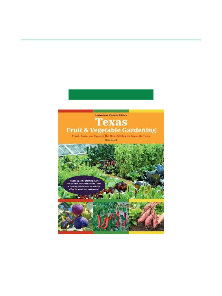 Texas Fruit & Vegetable Gardening Guide | PDF