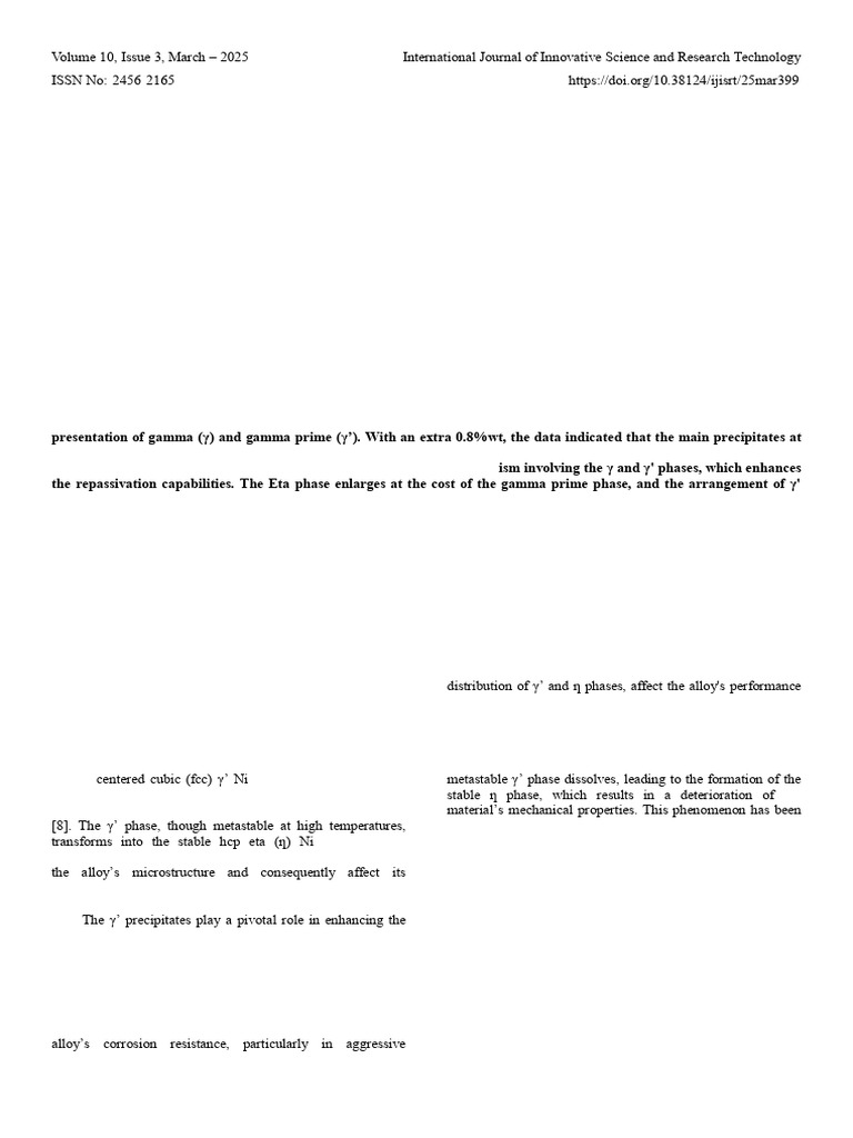 Precipitation Hardening A286 Superalloy with Additional 0.8%wt ...