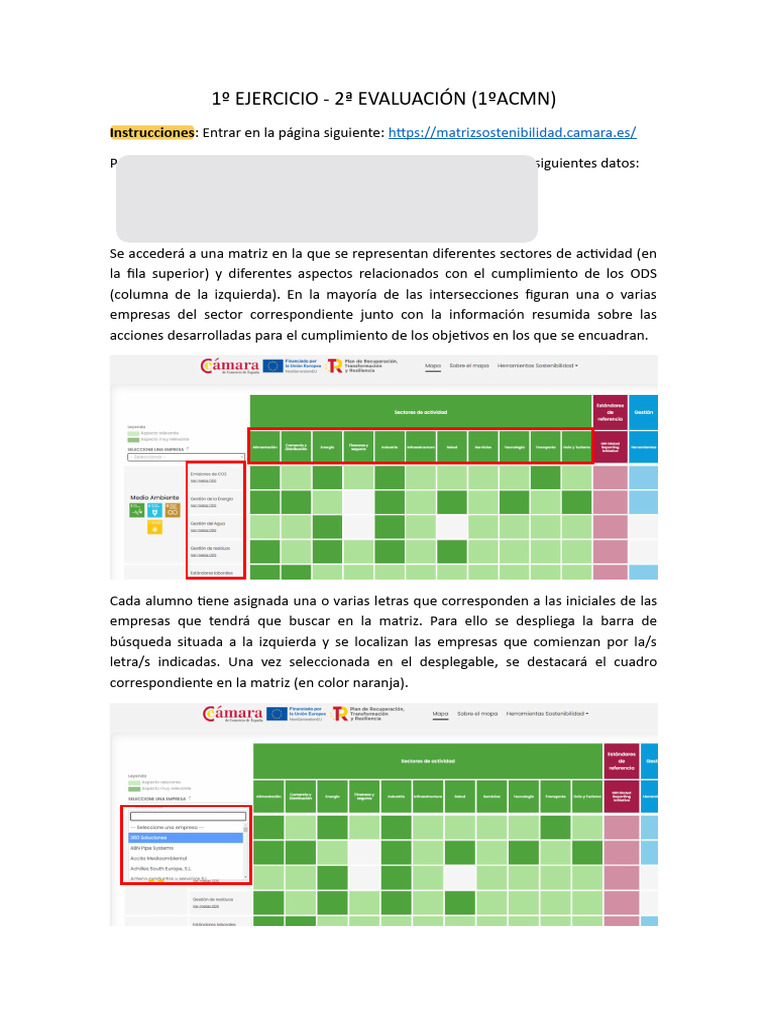 Ejercicio Evaluación T3 1ºACMN Cast | PDF