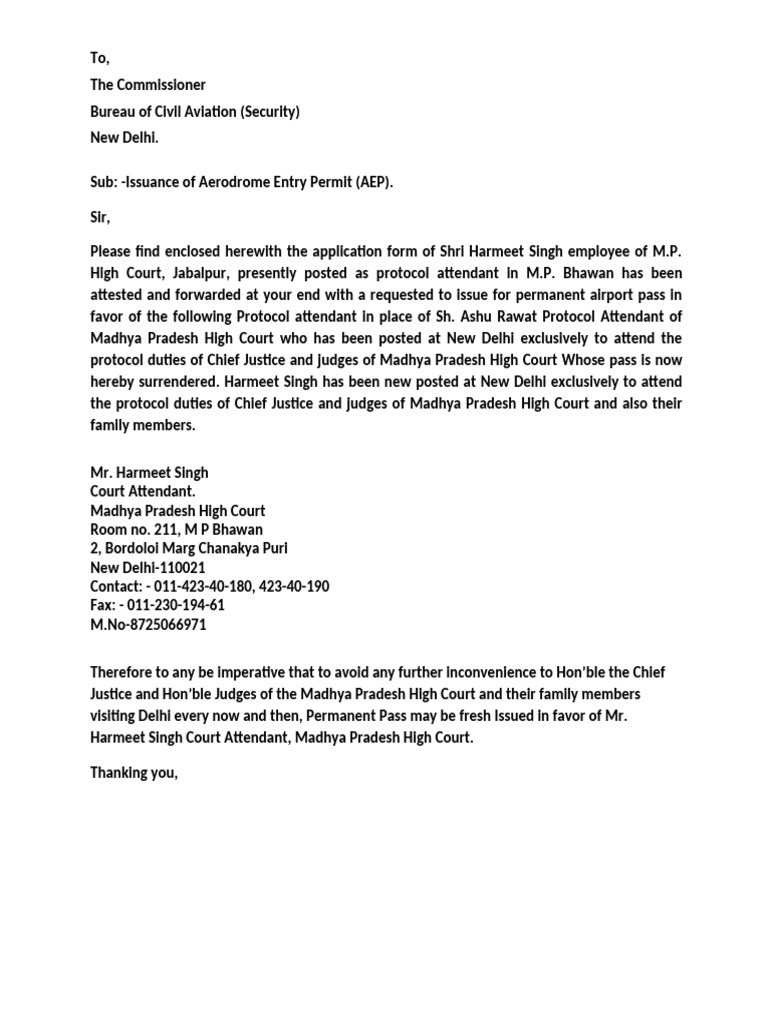 Harmeet AEP Covering Latter | PDF