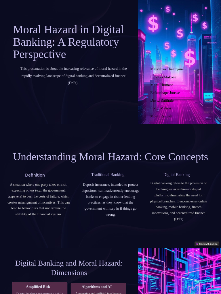 Moral Hazard in Digital Banking A Regulatory Perspective | PDF | Moral ...