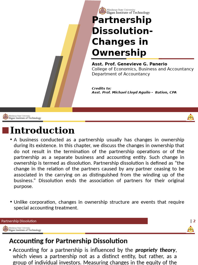 3 Partnership Dissolution | PDF | Goodwill (Accounting) | Fair Value