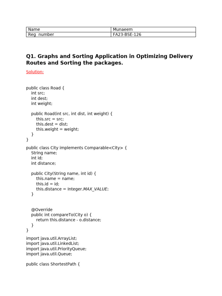 Fa23-Bse-126 (Dsa Lab Assignment # 4) | PDF | Mathematical Relations | Combinatorics