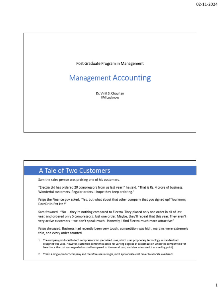 Manac 5 - Activity Based Costing | PDF | Management Accounting | Business