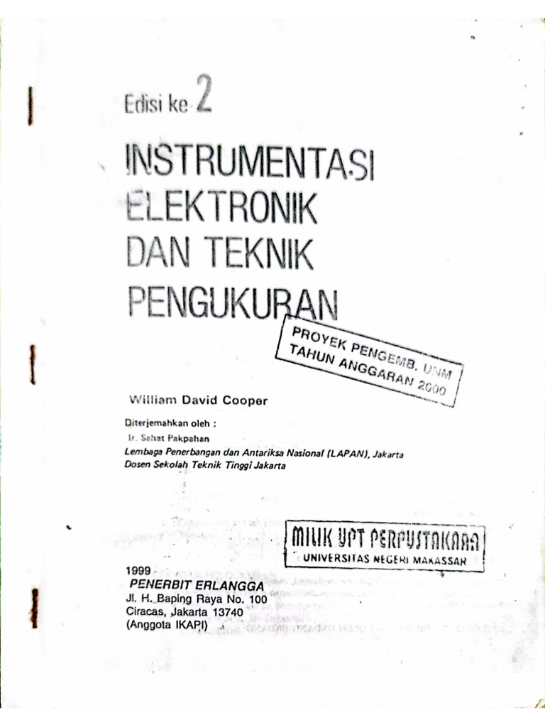 Instrumentasi Elektronik Dan Teknik Pengukuran | PDF