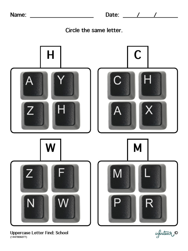 Uppercase Letter Find School 80-53-1447806077 | PDF