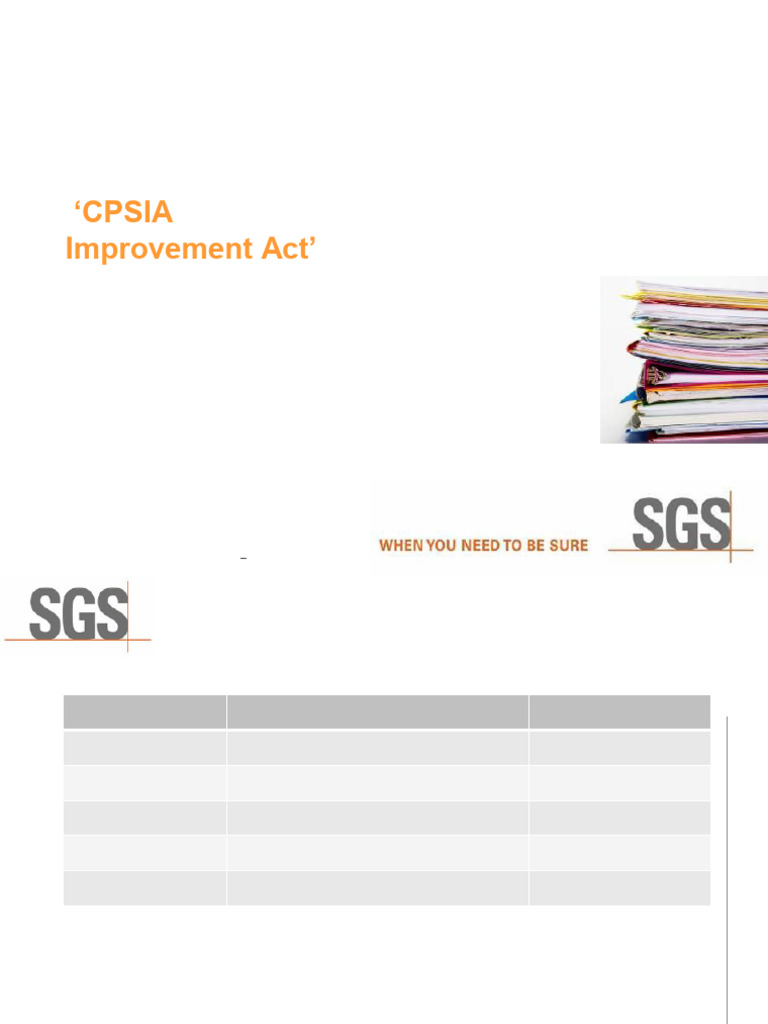 RSTS-SL-CPSIA-001 - v4 CPSIA - Operation Guideline 2018 2 | PDF | Safety