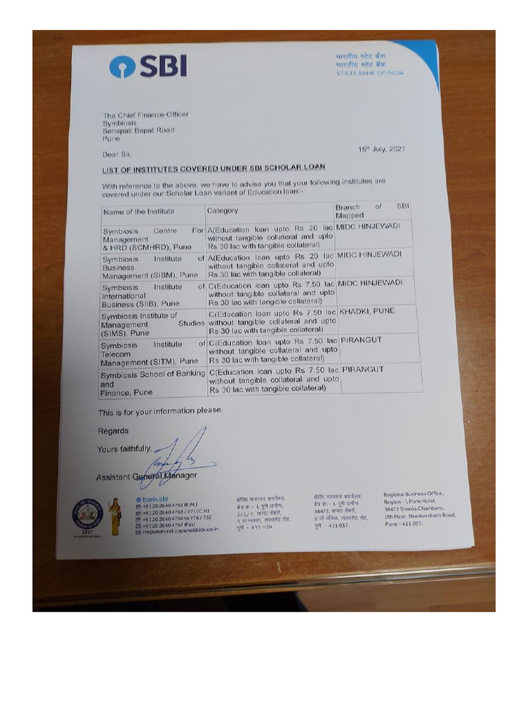 SBI Education Loan | PDF