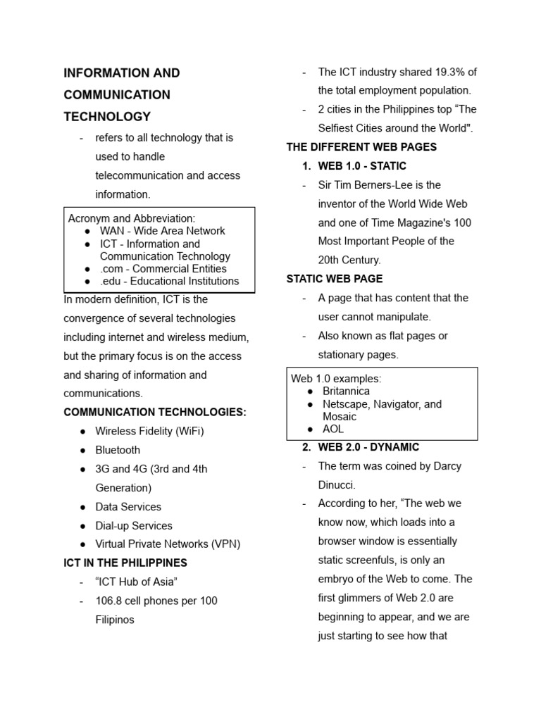 Emtech Complete Reviewer 3RD Quarter | PDF | World Wide Web | Internet ...