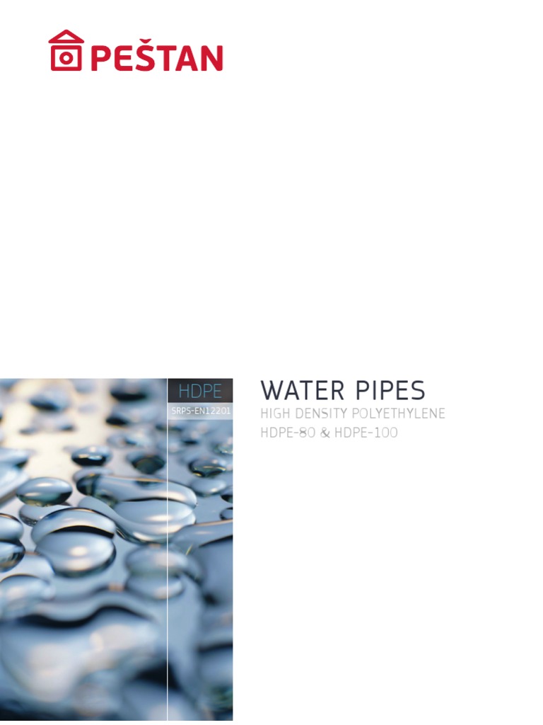 Pestan Hdpe Water Pipes | PDF | Polyethylene | Pipe (Fluid Conveyance)