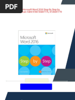 Microsoft Word 2016 Manual | PDF | Microsoft Word | Window (Computing)