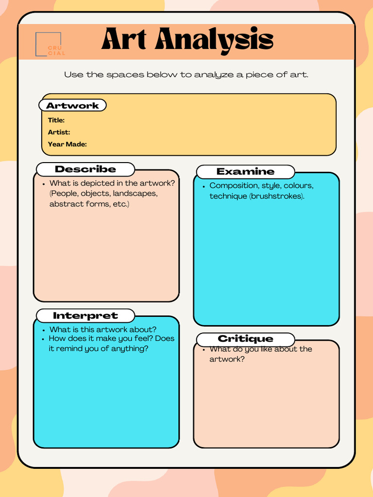 Art Analysis Guide: Steps to Analyze | PDF