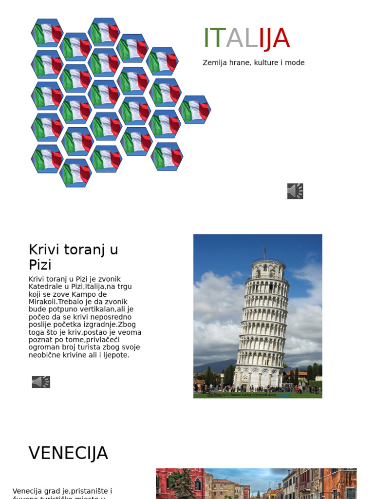 Prezentacija Italija | PDF