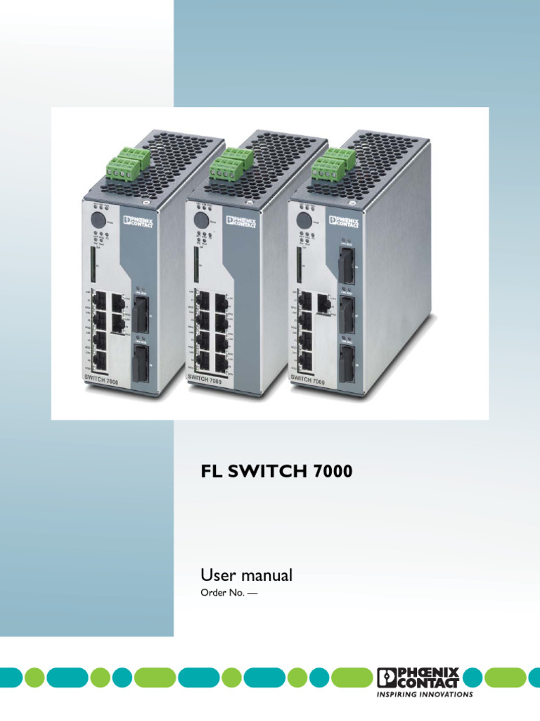 Industrial Ethernet Switch - FL SWITCH 7008-EIP - 2701418 | PDF | Ip ...