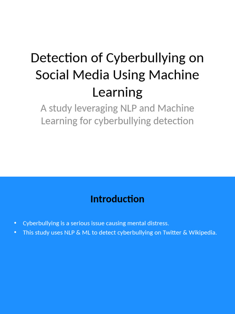 Cyberbullying Detection Visualized | PDF