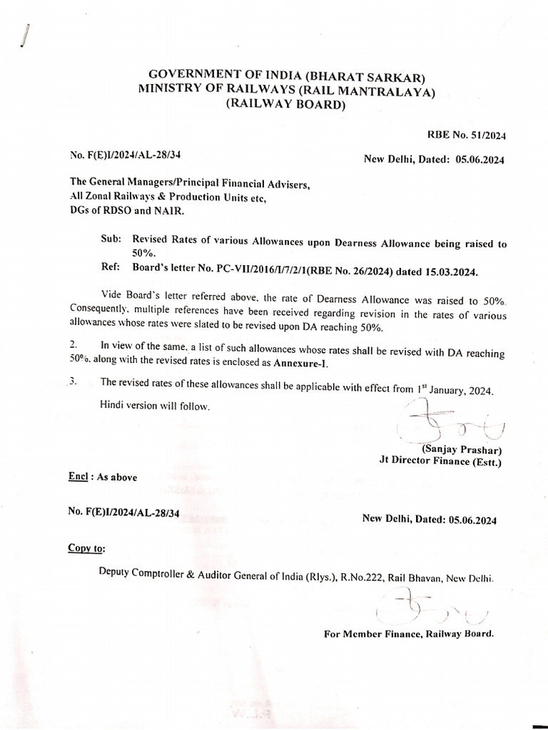 TA Allowance Letter | PDF