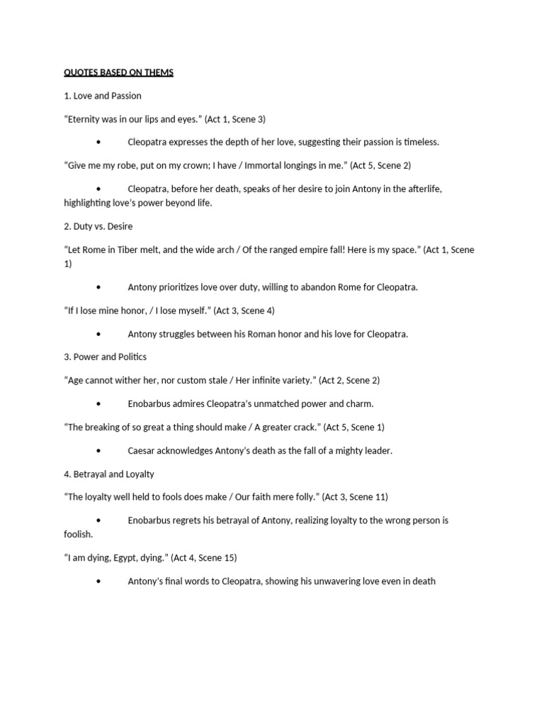 Quotes Based On Thems Grade 10 | PDF