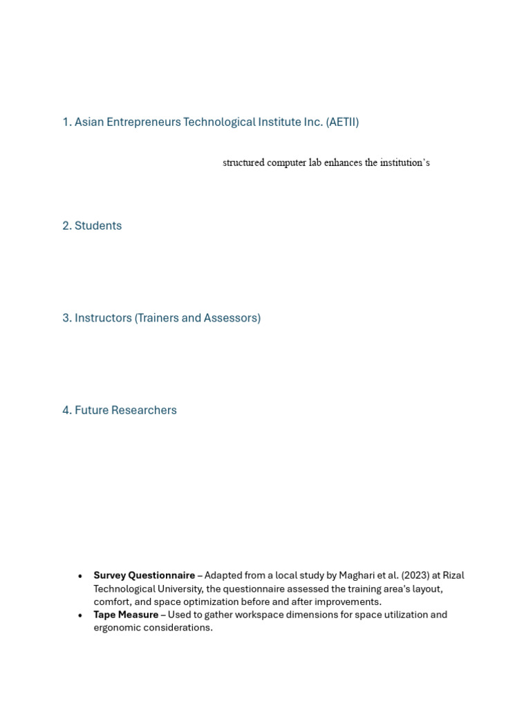 Computer Servicing System Significance of The Study | PDF | Accessibility