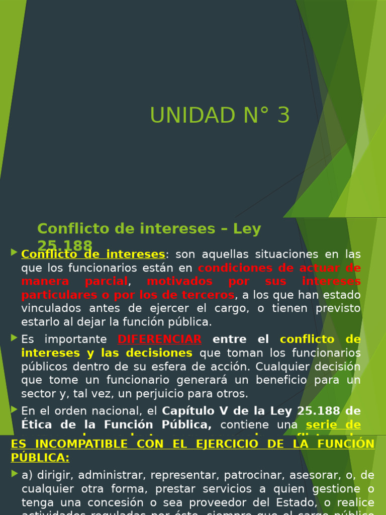 Conflictos de Intereses en Función Pública | PDF | Estado (política ...