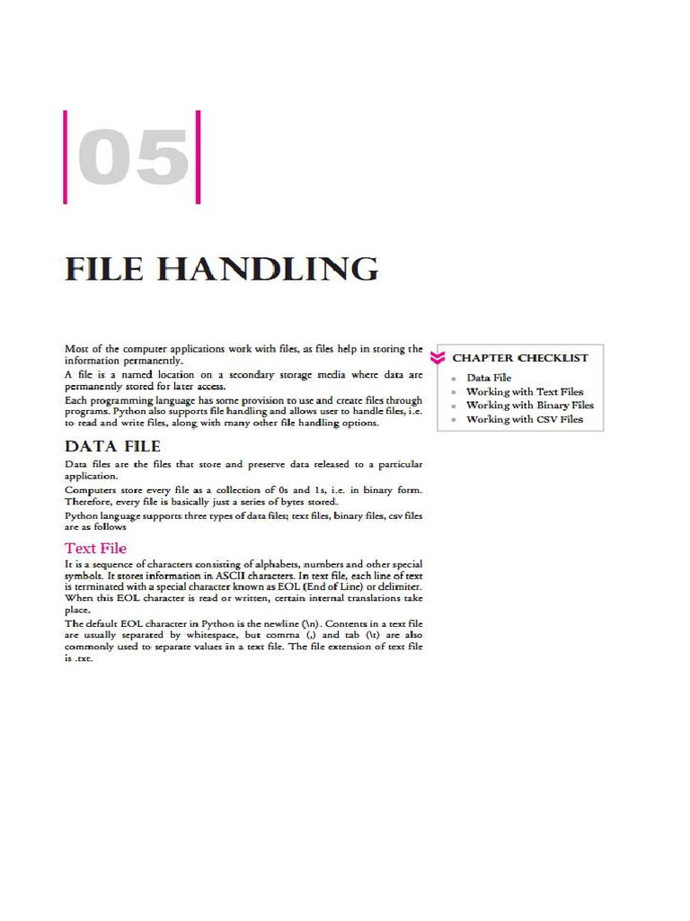 File Handling | PDF