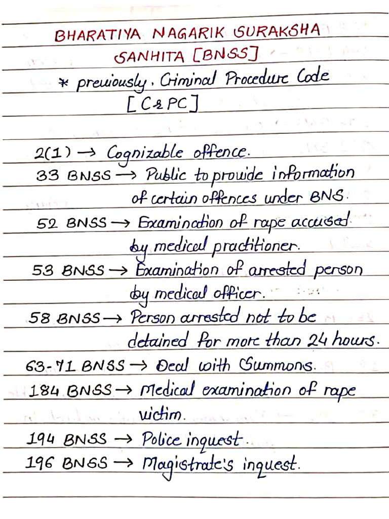 important BNSS | PDF