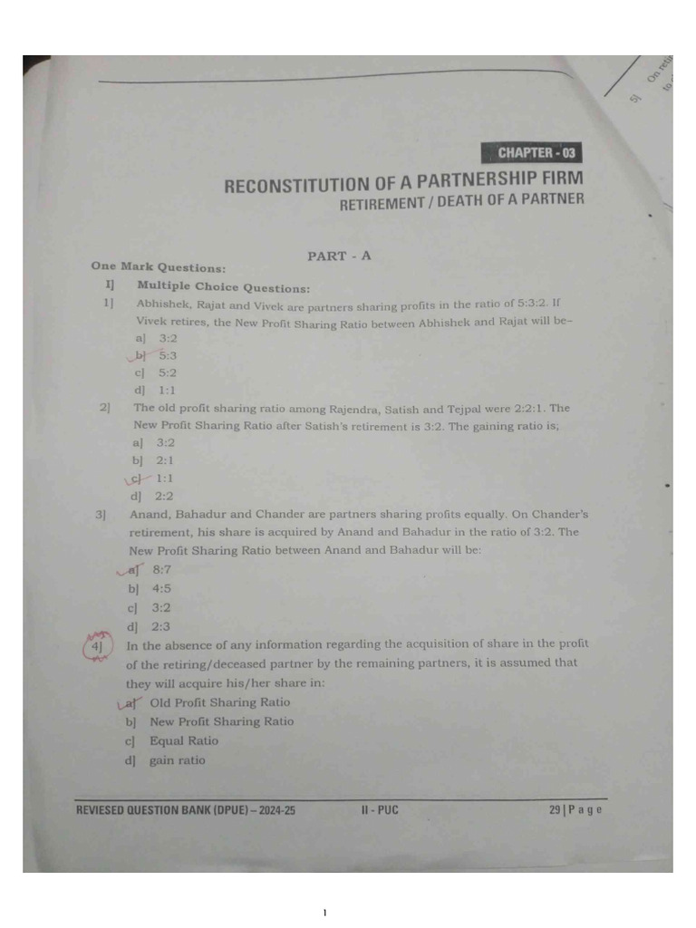 Chp-3 Retirement-Death of Partner | PDF